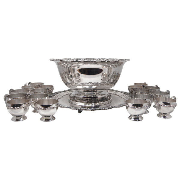 solid silver punch bowl