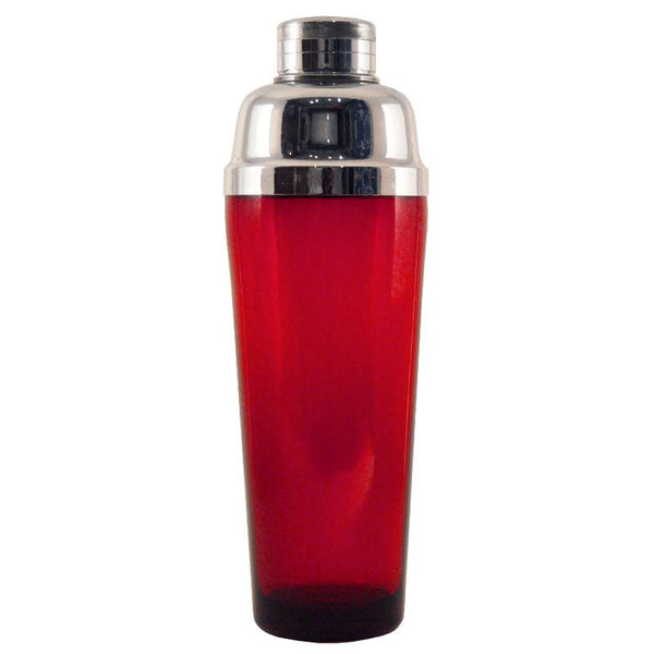 Vintage Ruby Red Tall Cocktail Shaker | The Hour Shop