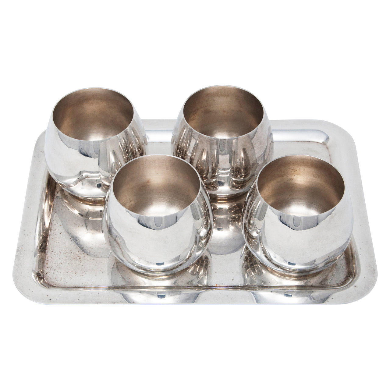 Vintage Oneida Silver Plate Serving Tray Set | The Hour Shop