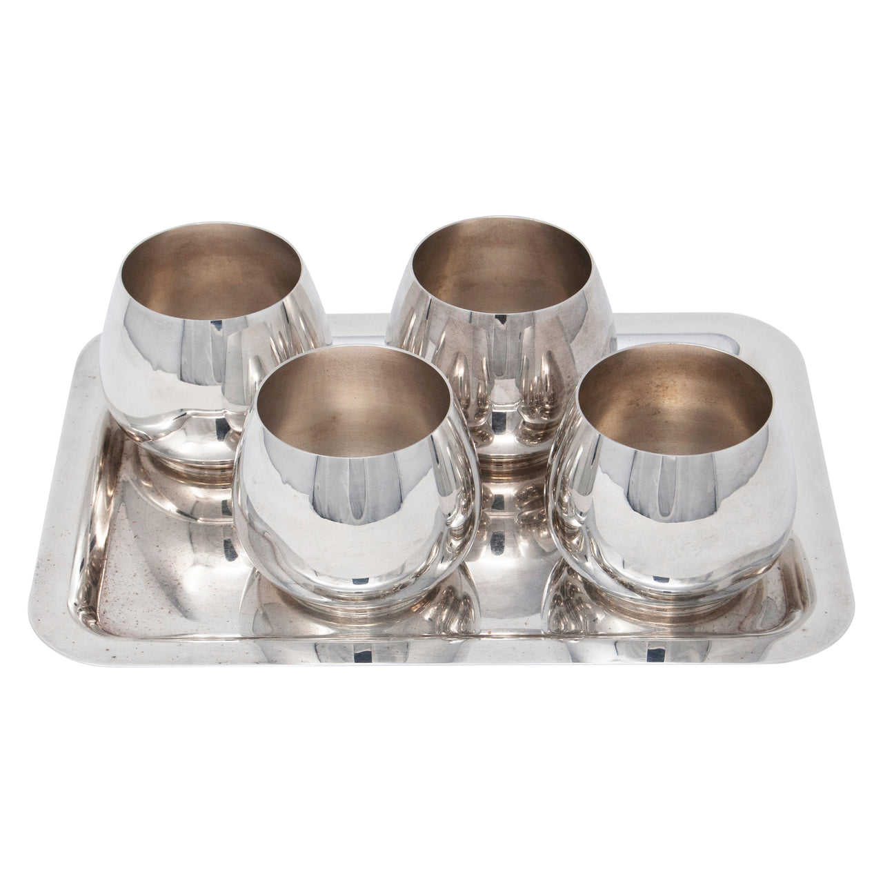 Vintage Oneida Silver Plate Serving Tray Set | The Hour Shop