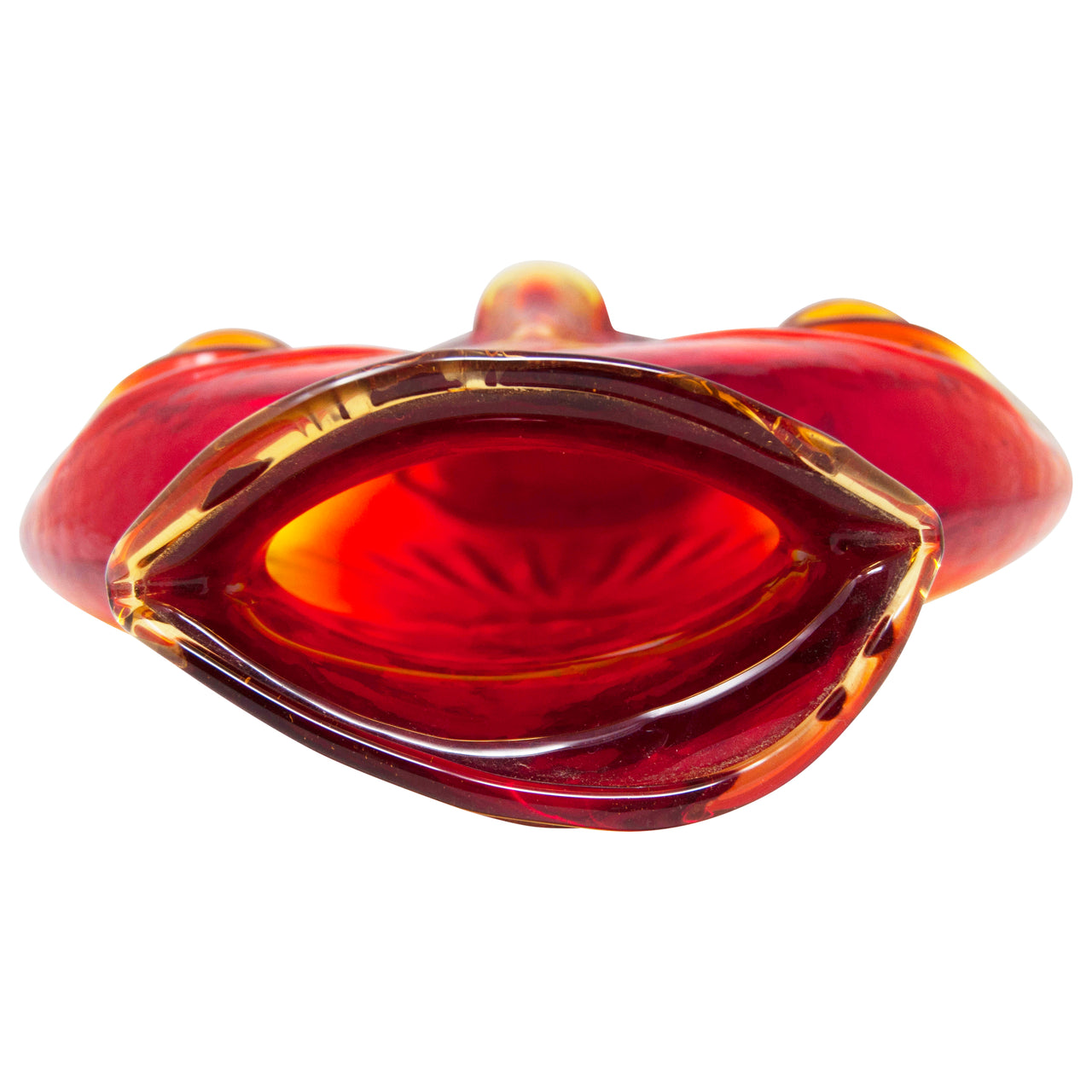 Blenko Wayne Husted Amberina Sun Face Pitcher | The Hour Shop