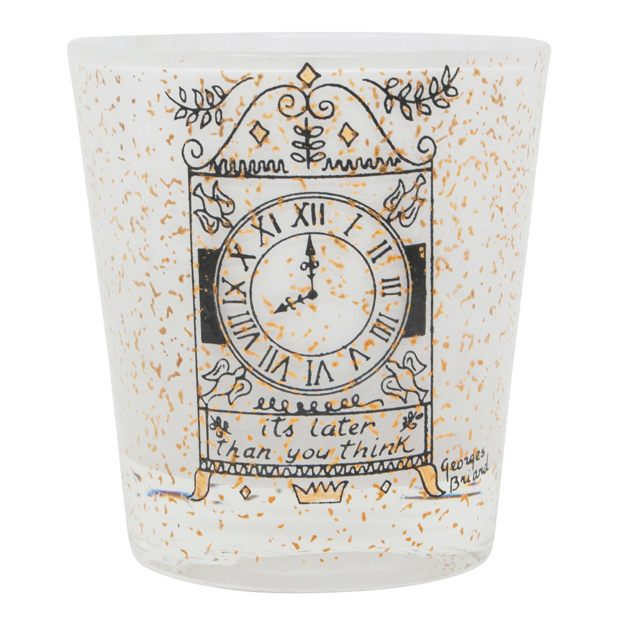 Vintage Georges Briard Encased Clocks Rock Glasses | The Hour Shop