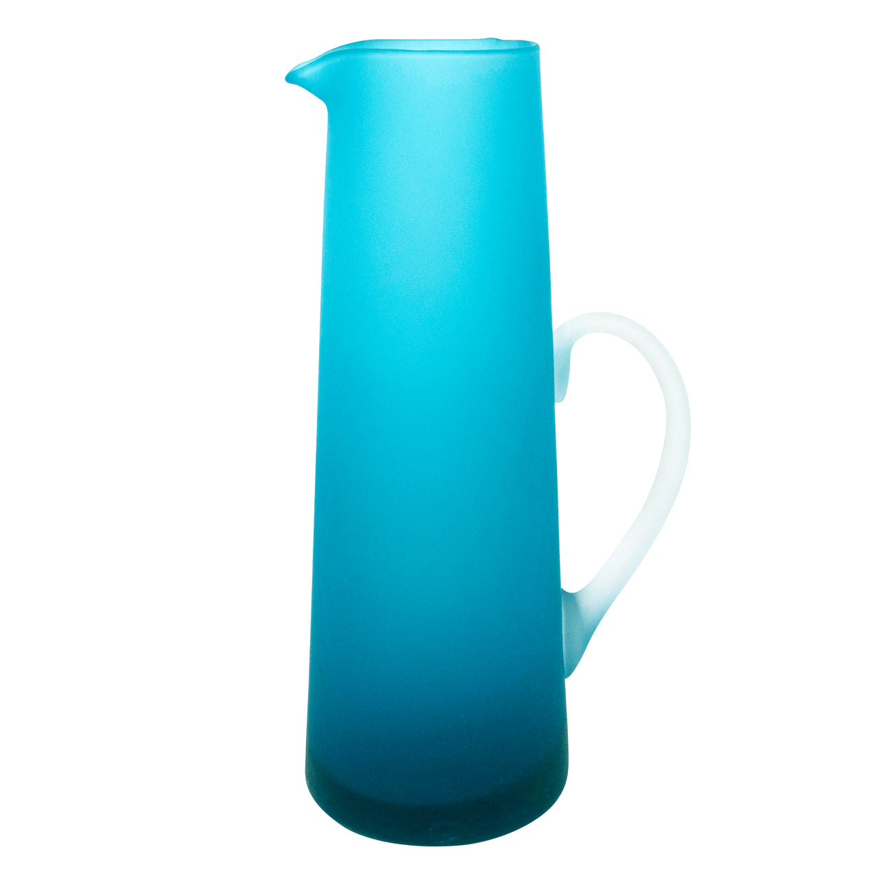 Vintage Blue & White Frosted Cocktail Pitcher Set | The Hour Shop