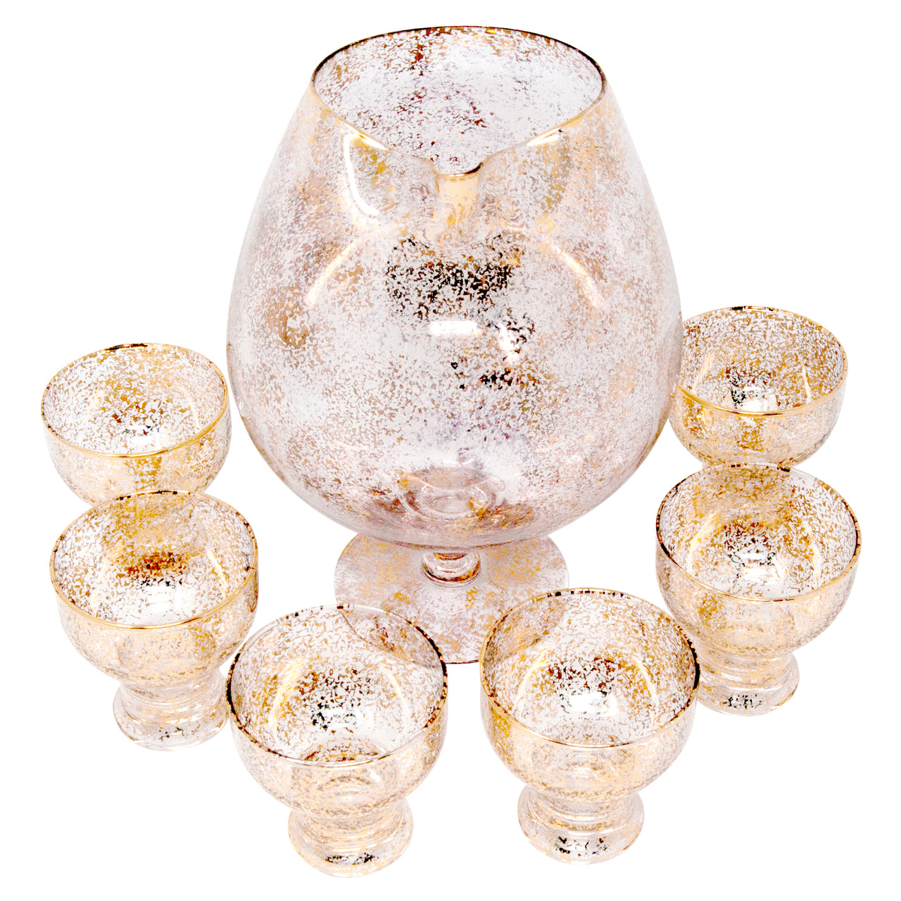 Vintage Gold Shimmer Cocktail Pitcher Set | The Hour Shop