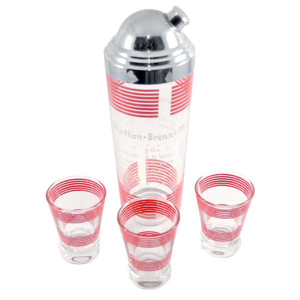 Recipe Cocktail Shaker Set, The Hour Shop