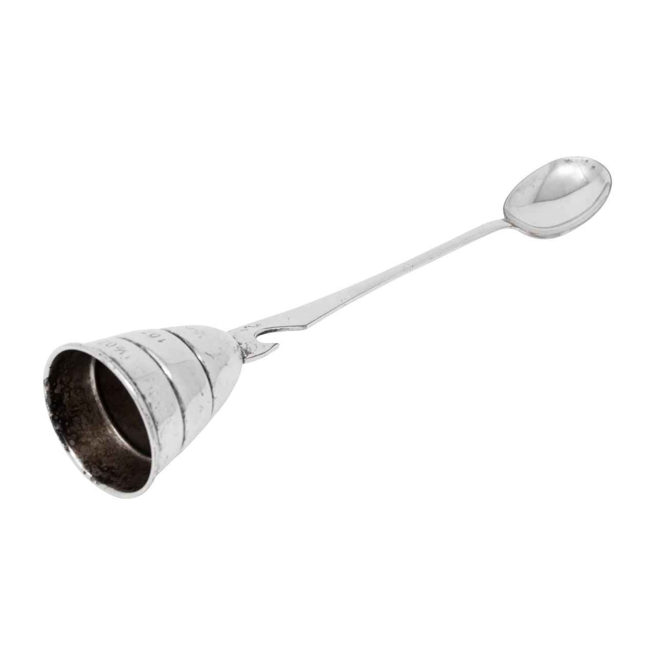 Vintage Napier Silver Plate 3-In-1 Jigger Opener Bar Spoon | The Hour