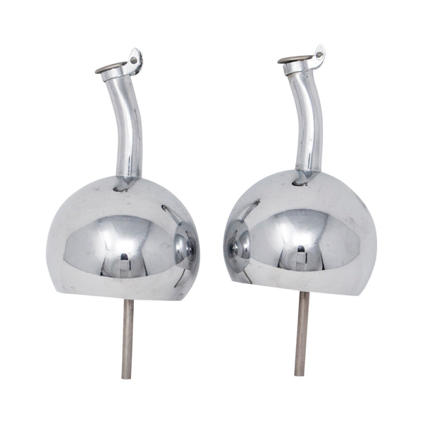 Vintage Chrome Dome Corked Pour Spout Bottle Toppers | The Hour Shop