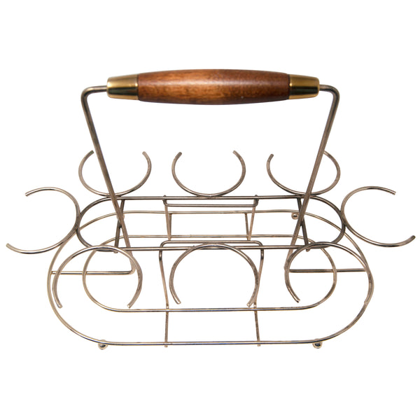 Vintage Wood Handle Open Slot Caddy | The Hour Shop