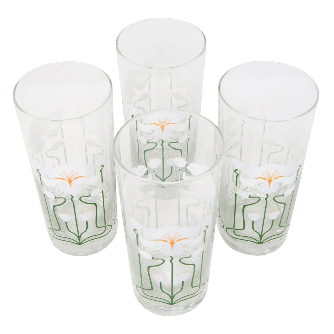 The Modern Home Bar White Iris Collins Glass | The Hour Shop