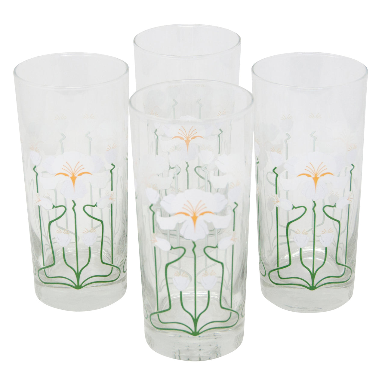 The Modern Home Bar White Iris Collins Glass | The Hour Shop