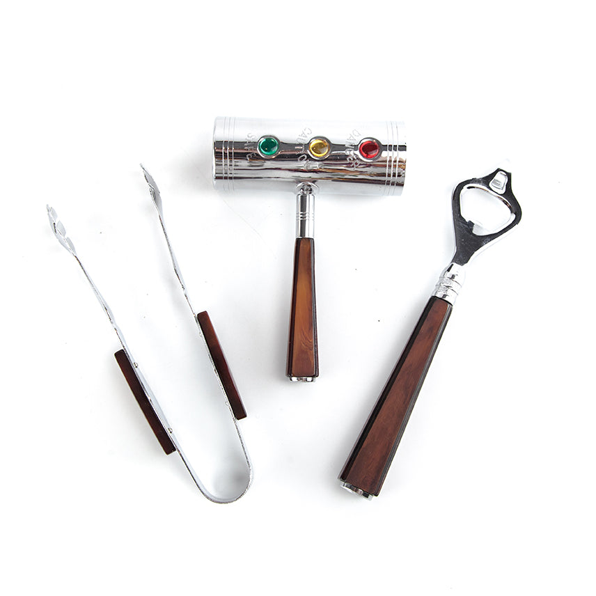 Vintage Brown Bakelite Stop Light Bar Tool Set | The Hour Shop Barware