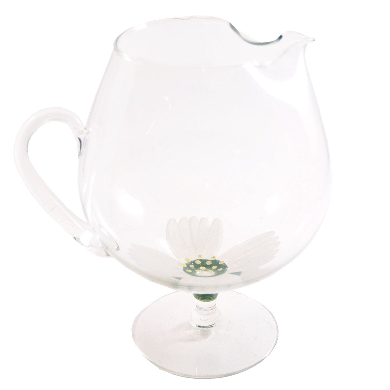 Pitcher & Glasses Set with Hand Painted Flower | The Hour Shop