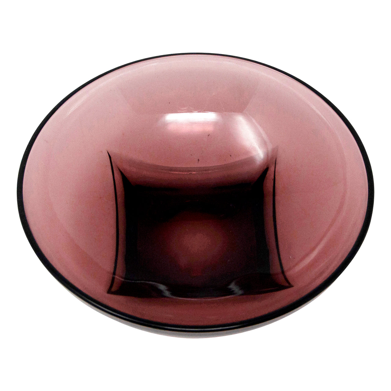 Vintage Amethyst Glass Small Round Snack Bowl | The Hour Home Decor