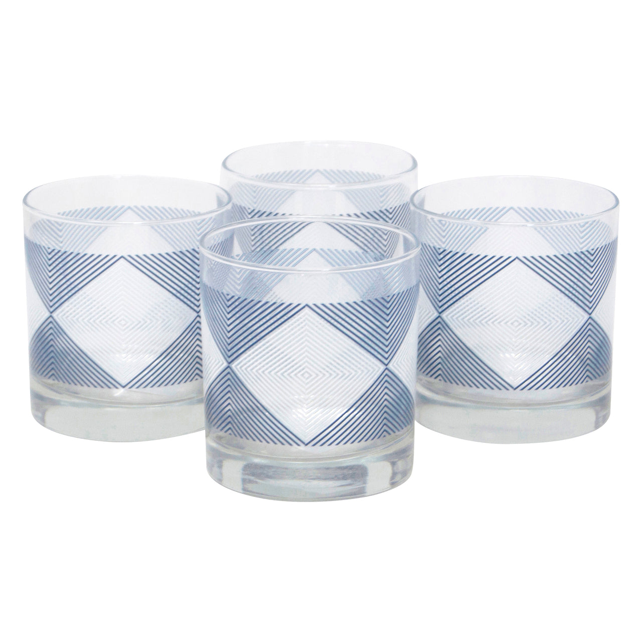 The Modern Home Bar Hypnotic White Diamond Rocks Glass | The Hour